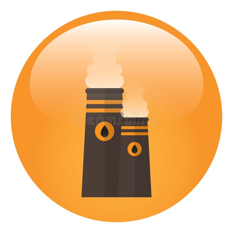 Fuel Factory. Vector Illustration Decorative Design Stock Vector ...