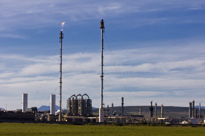 Fuel and Gas refinery stock image. Image of petroleum - 25932863