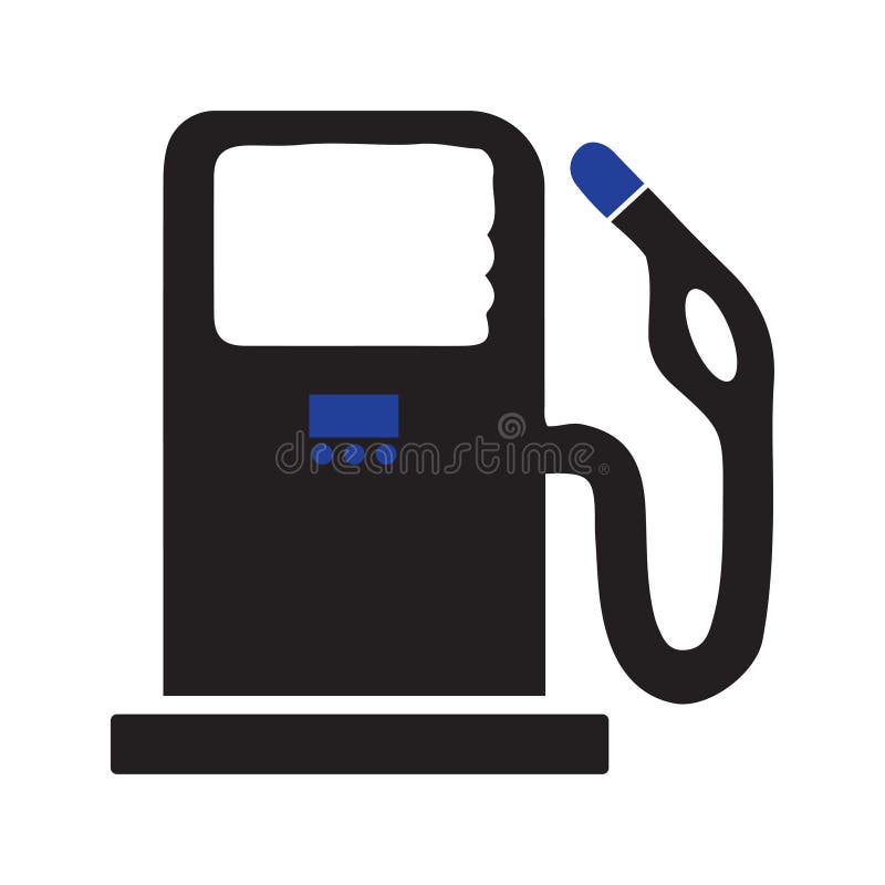 Fuel gas station icon stock vector. Illustration of white - 262292444