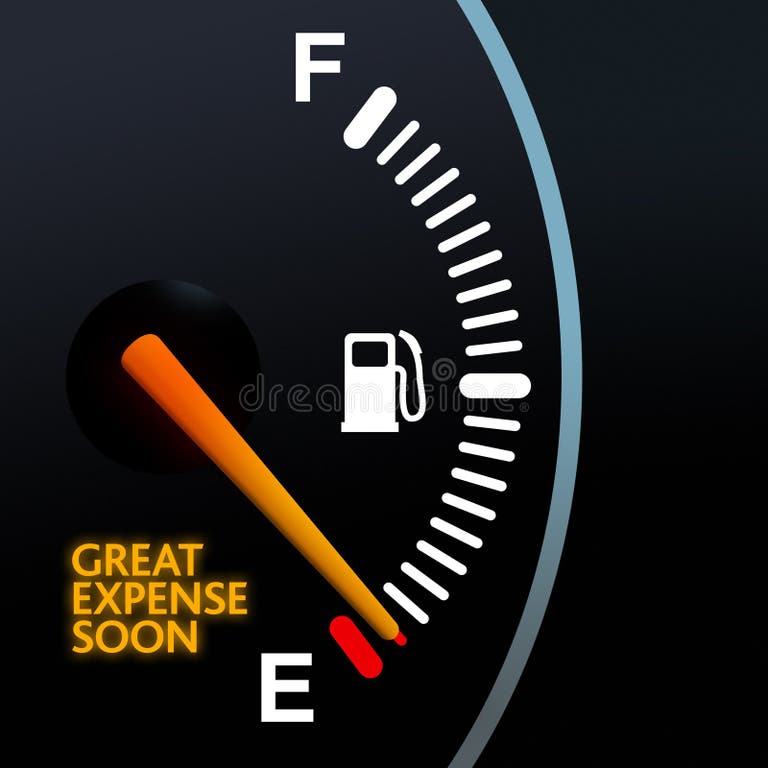 Low Fuel Gauge Stock Illustrations – 2,485 Low Fuel Gauge Stock ...