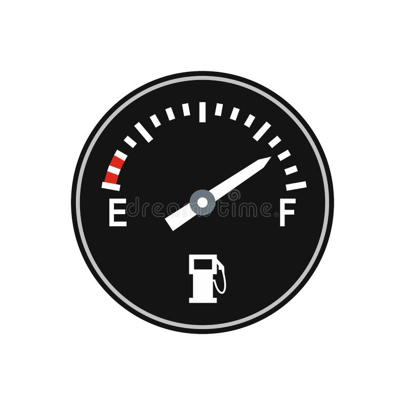Car Fuel Gauge Icon, Cartoon Style Stock Vector - Illustration of fast ...