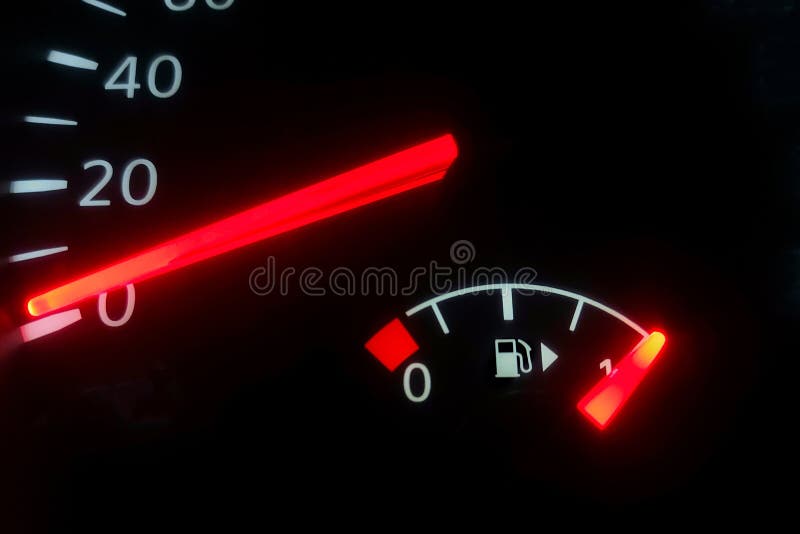 Fuel Gauge, Full Tank, Car Fuel Display Stock Photo - Image of elements ...