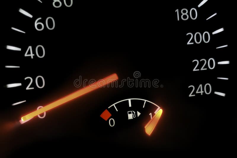 Fuel Gauge, Full Tank, Car Fuel Display Stock Photo - Image of display ...
