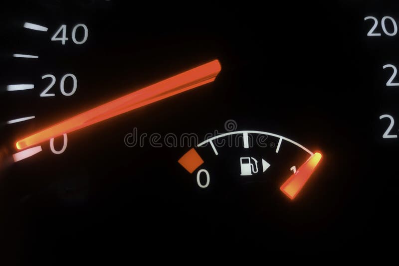 Fuel Gauge, Full Tank, Car Fuel Display Stock Image - Image of cost ...