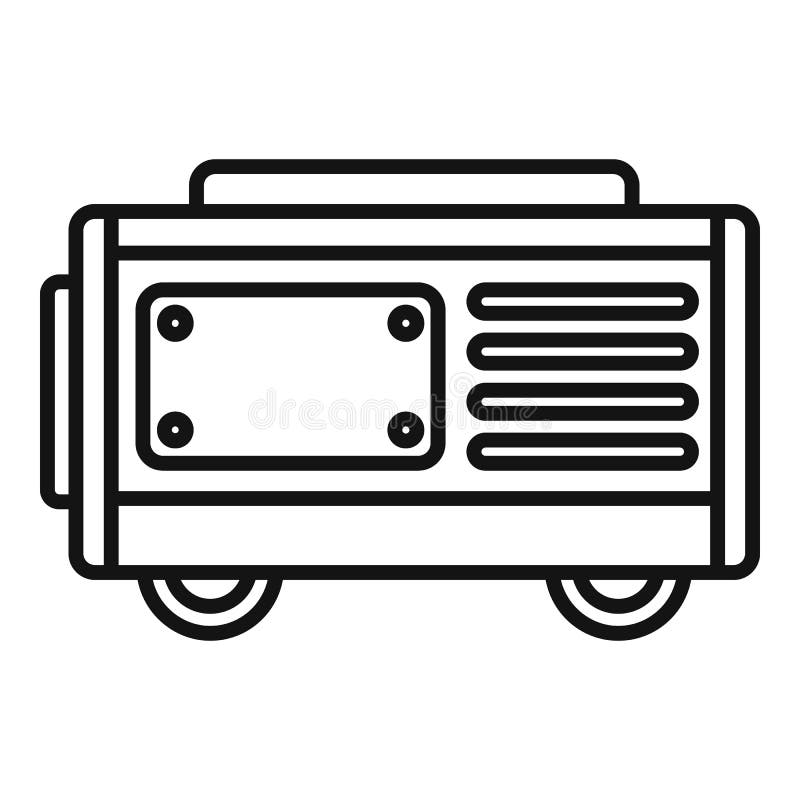Diesel Generator Icon, Simple Style Stock Vector - Illustration of ...