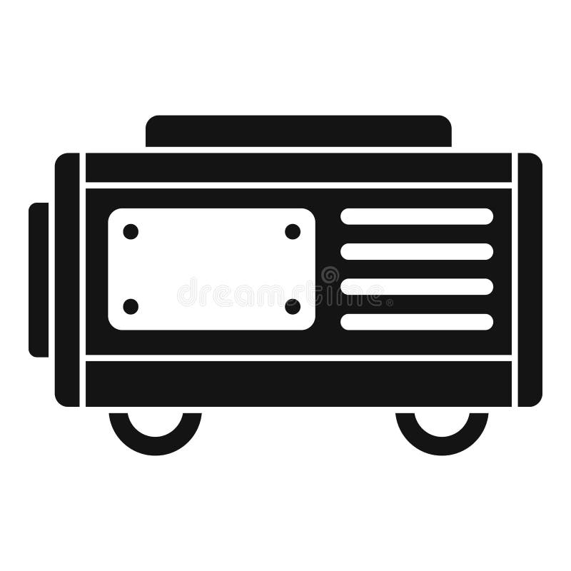Diesel Generator Icon, Simple Style Stock Vector - Illustration of ...