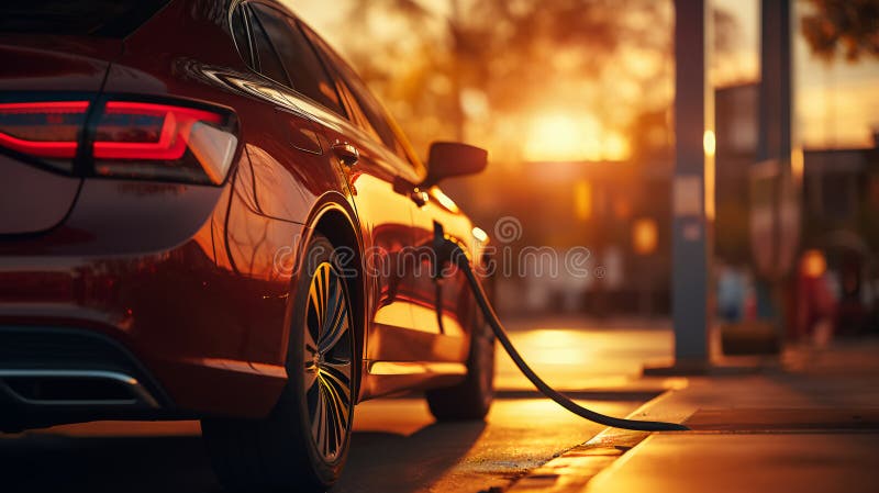 Fuel Hose for Refueling a Car Stock Illustration - Illustration of ...