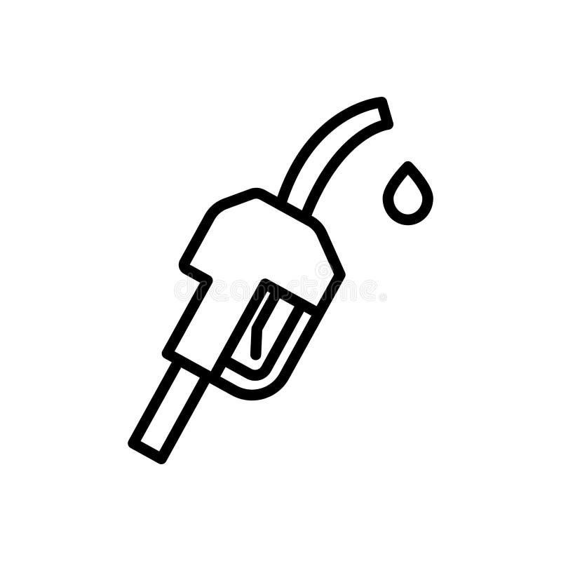 Fuel Icon Isolated on White Background Stock Vector - Illustration of ...