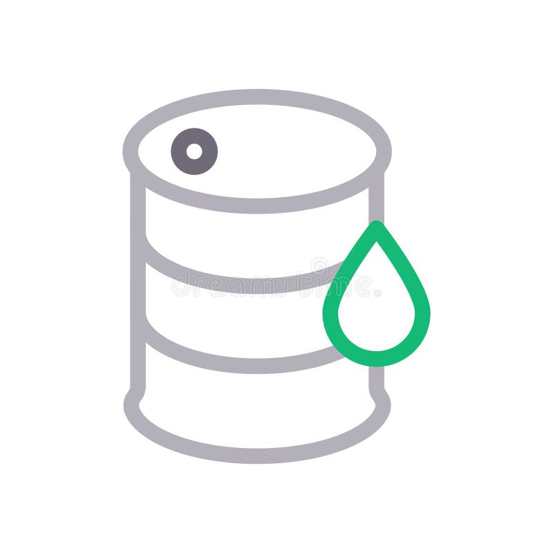 Fuel Vector Color Line Icon Stock Vector - Illustration of petrol ...