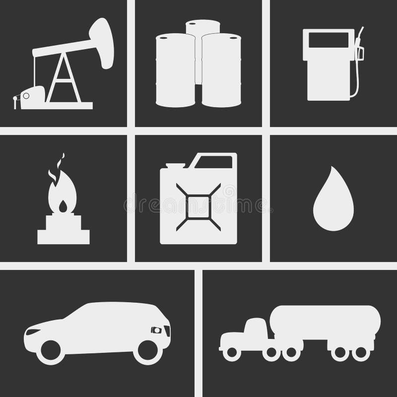 Fuel Icons stock illustration. Illustration of gasoline - 49265484
