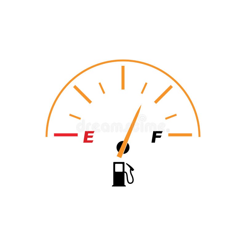 Vector Illustration Fuel Indicator Logo Template Stock Vector ...