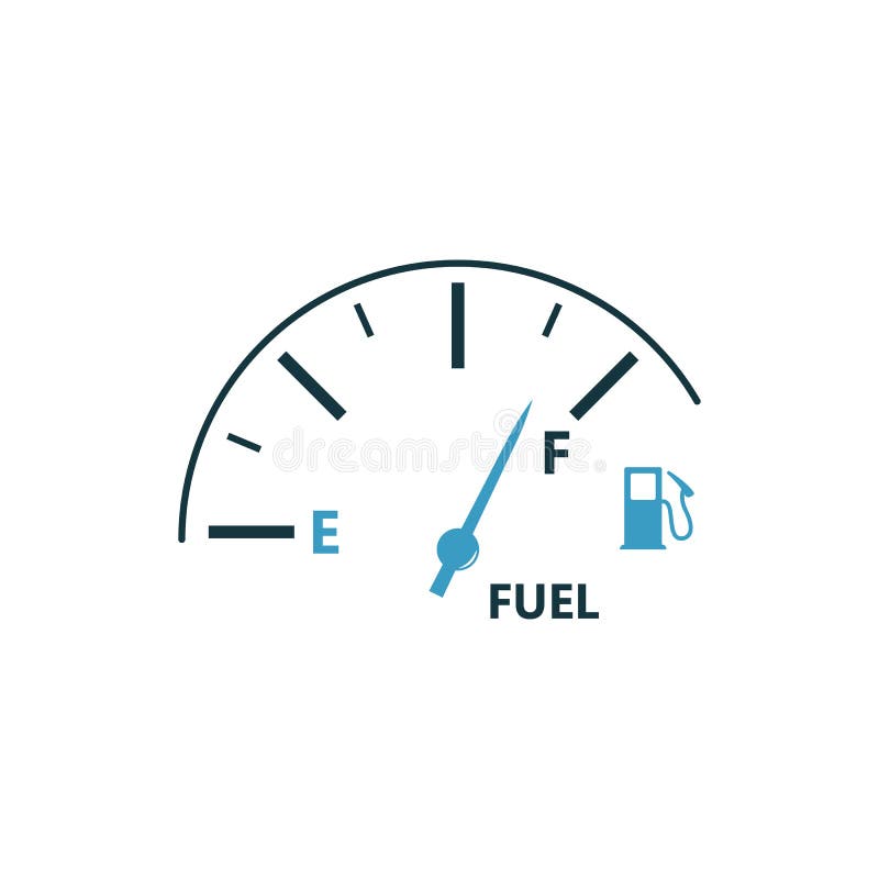 Vector Illustration Fuel Indicator Logo Template Stock Vector ...