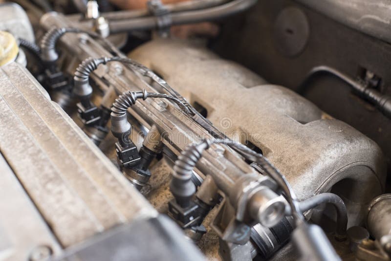 Fuel Injector Engine stock photo. Image of pump, engine - 101031958
