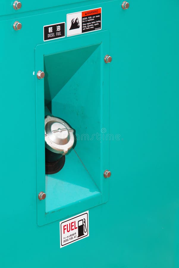 Fuel Inlet of a Power Generator Stock Photo - Image of sunny, refill ...