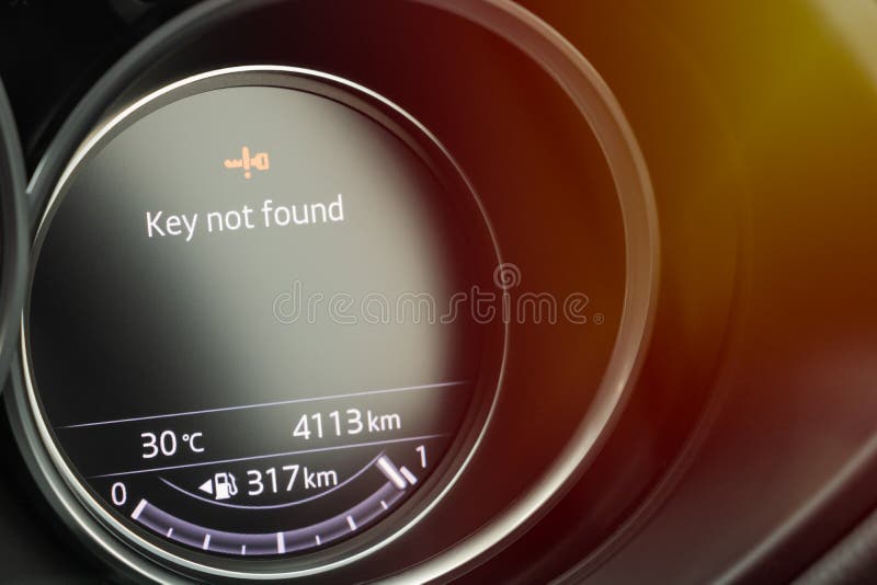 Fuel Level Gauge in the Car Dashboard Stock Photo - Image of meter ...