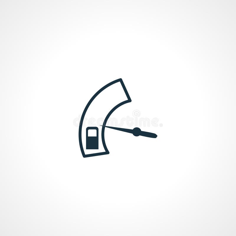 Fuel Level Icon. Car Fuel Level Isolated Vector Icon Stock Vector ...
