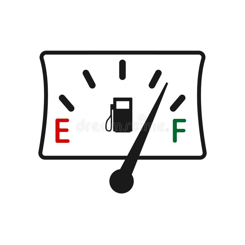 Fuel level stock vector. Illustration of display, control - 7822430