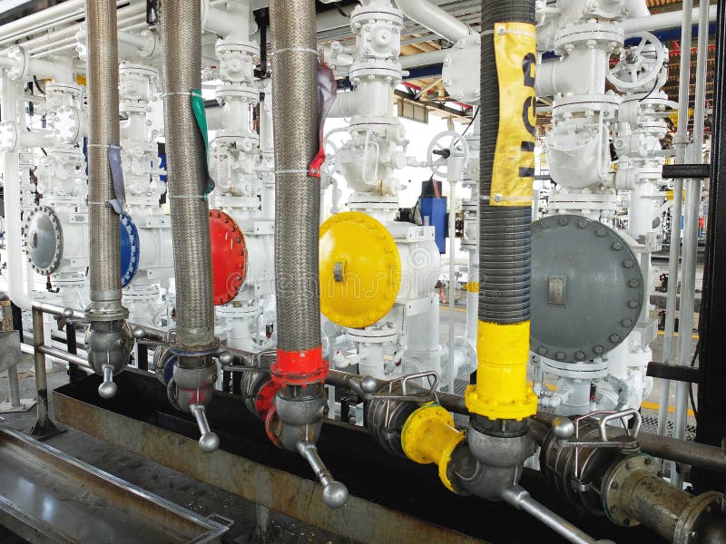 Fuel Loading System in Fuel Terminal Stock Photo - Image of chemical ...