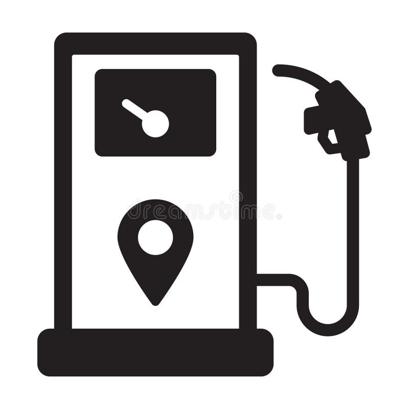Fuel Location, Map, Pump, Station Fully Editable Vector Icon Stock ...