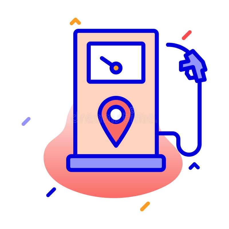 Fuel Location, Map, Pump, Station Fully Editable Vector Icon Stock ...