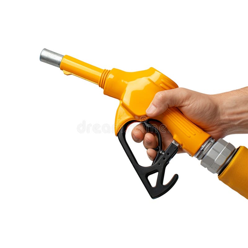 Fuel Nozzle in Hand on Transparent Background - Ai Generated Stock ...