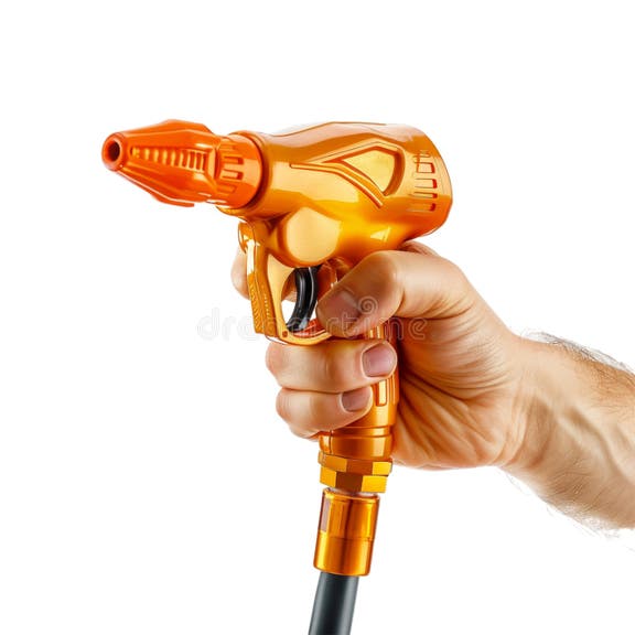 Fuel Nozzle in Hand on Transparent Background - Ai Generated Stock ...
