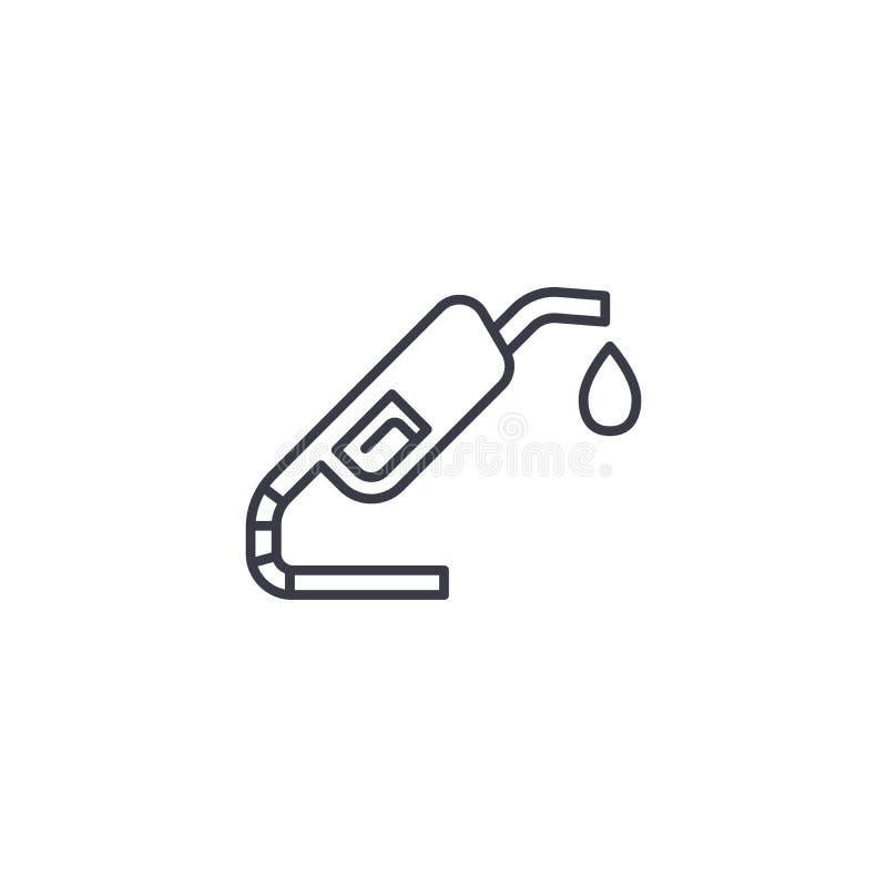 Fuel Nozzle Black Icon Concept. Fuel Nozzle Flat Vector Symbol, Sign ...