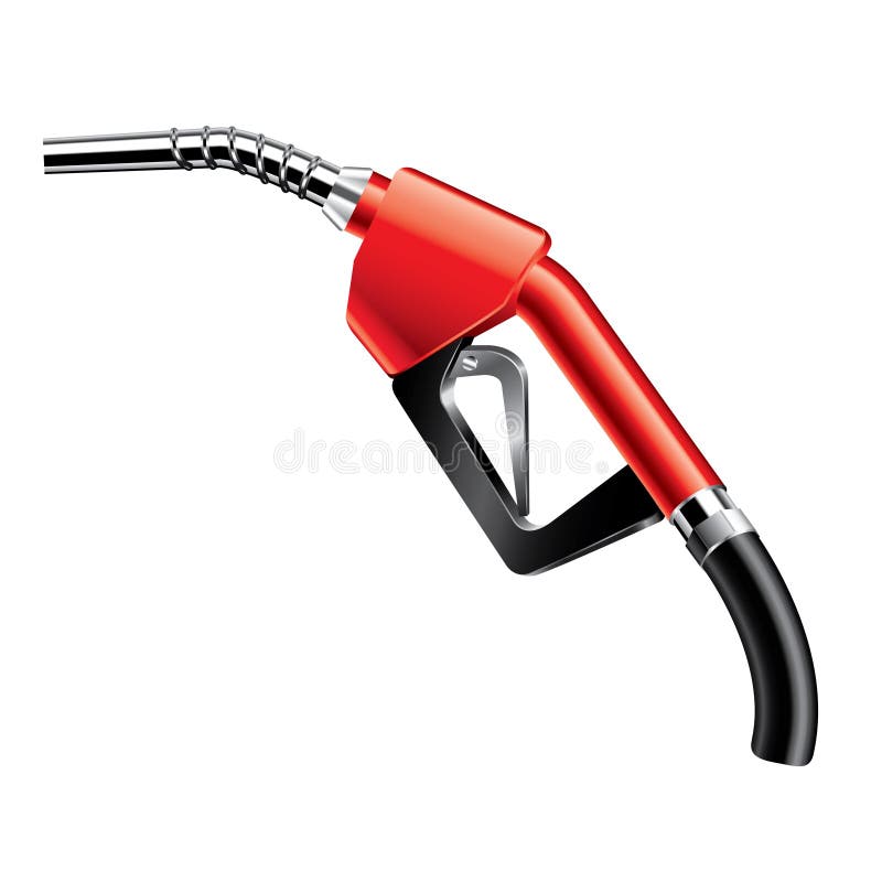 Fuel Filling Up Refueling Hose Stock Illustration - Illustration of ...