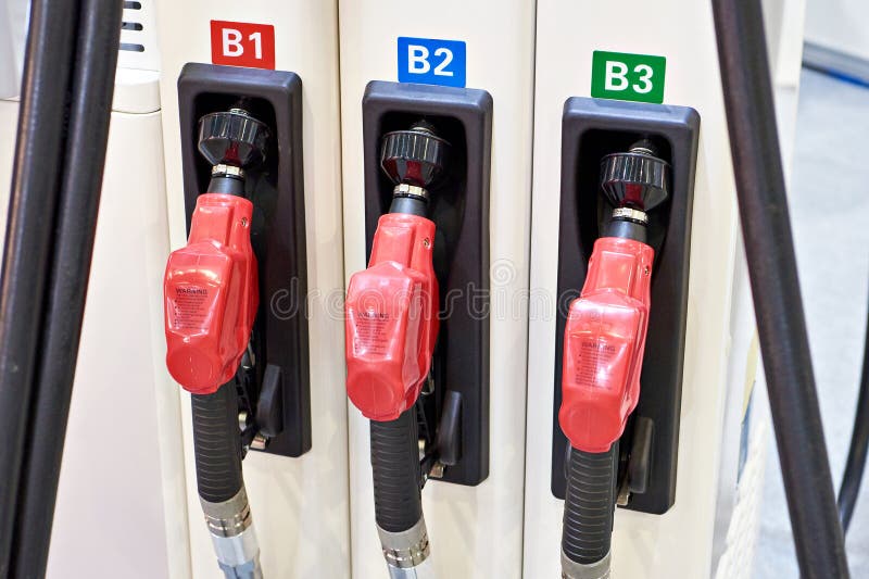Fuel nozzles stock image. Image of transport, petroleum - 269512067