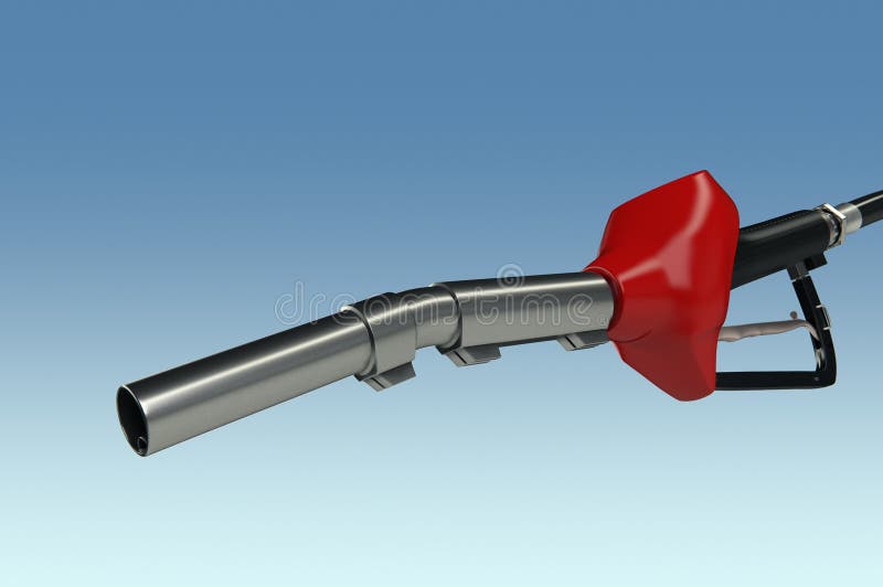 Fuel Pistol on Blue Background Stock Illustration - Illustration of ...