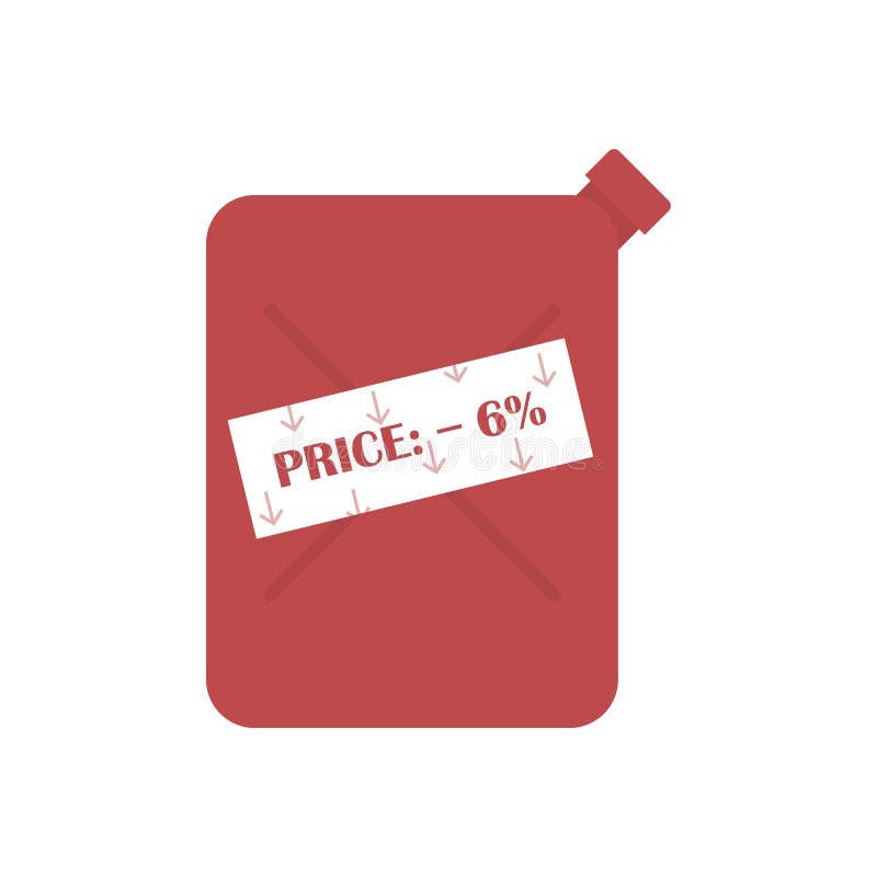 Fuel Price Drop Icon. the Concept of Crisis in the World Stock Vector ...