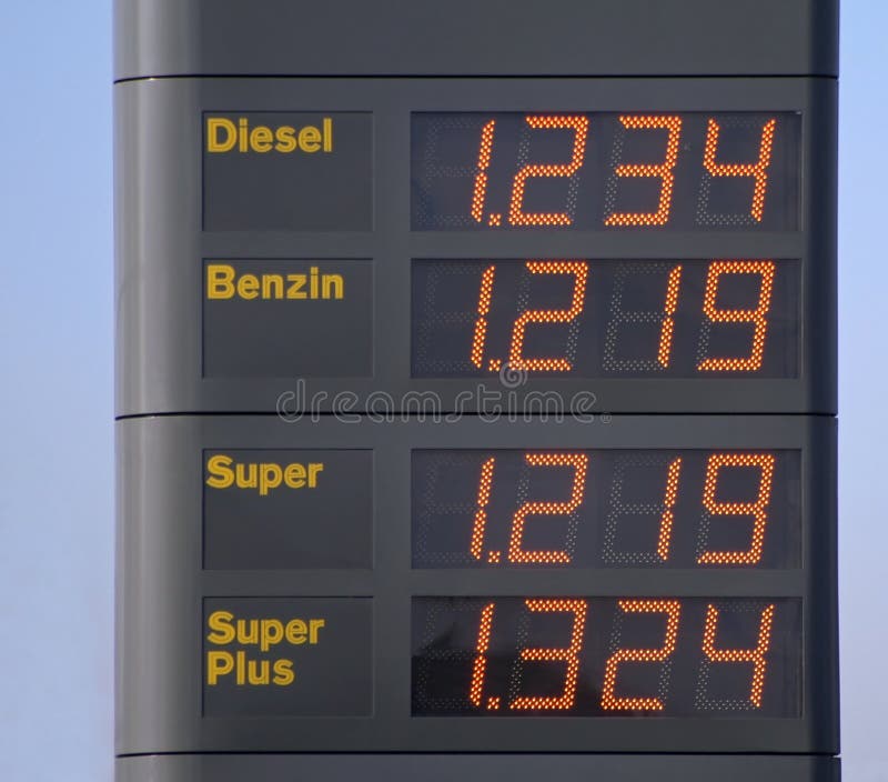 Fuel prices stock photo. Image of display, ascending, station - 6806300
