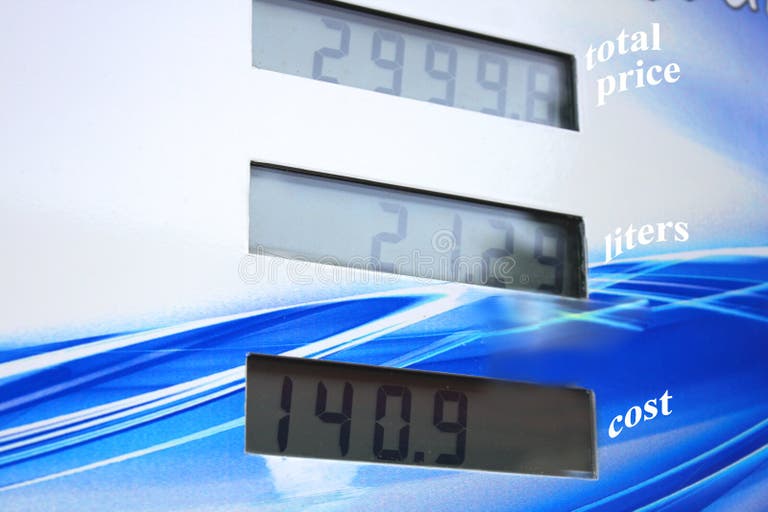 Fuel pump display stock photo. Image of gallon, meter - 58804538