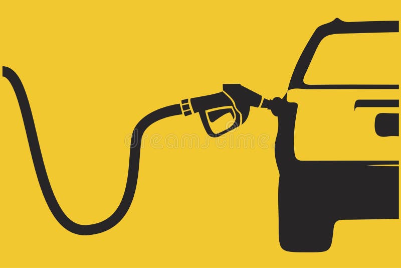 Fuel Pump filling car stock illustration. Illustration of garage - 91659292