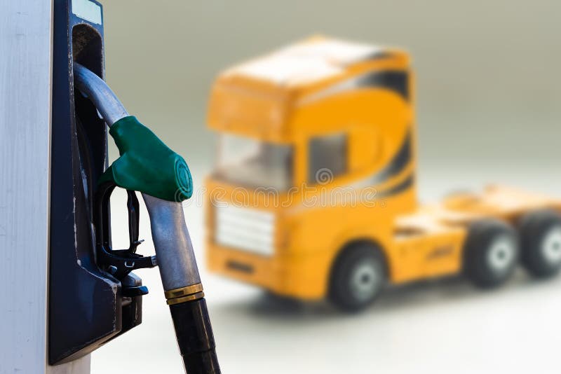 Fuel Pump at a Gas Station. Stock Photo - Image of benzine, refill ...