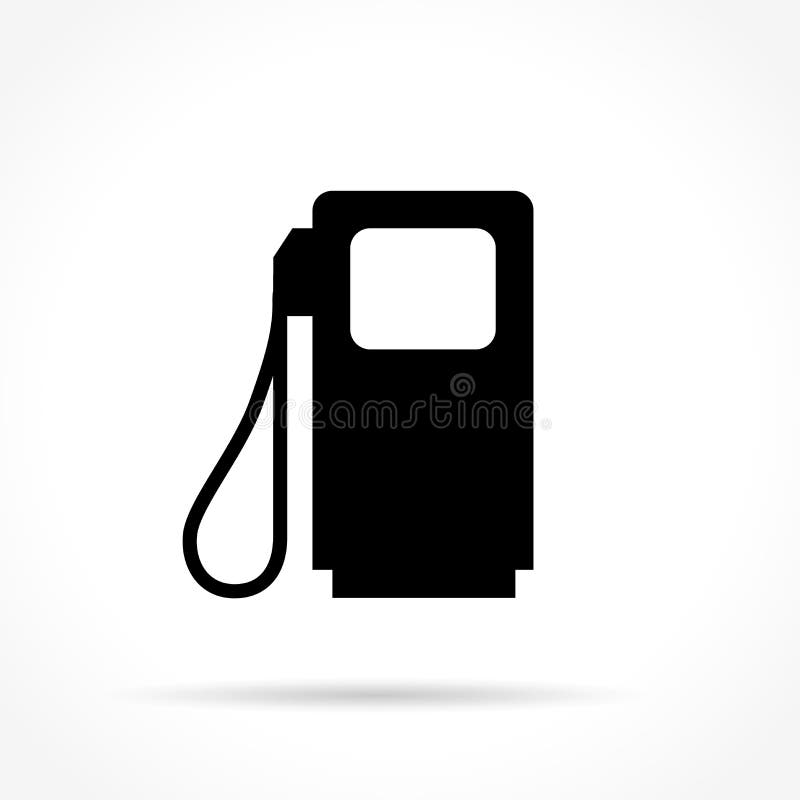 Fuel Pump Icon on White Background Stock Vector - Illustration of ...