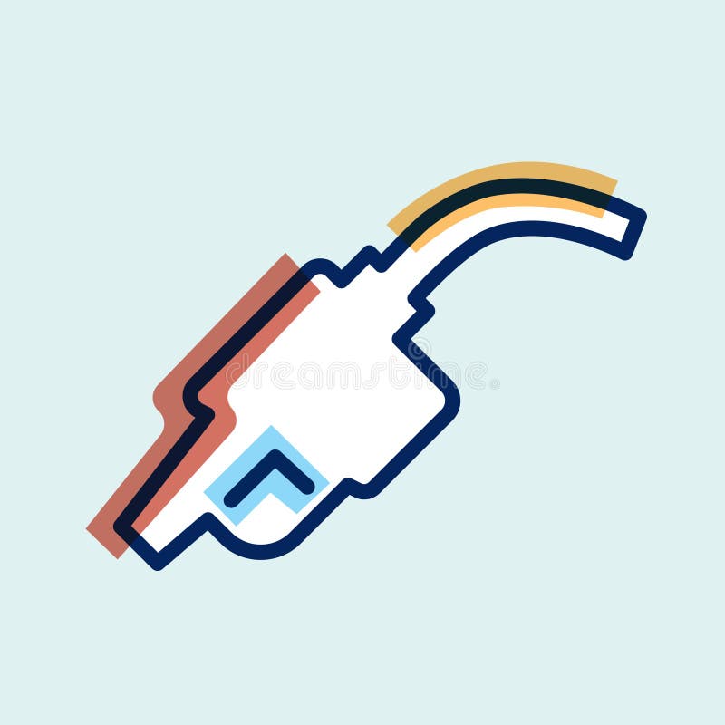 Fuel Pump Nozzle. Vector Illustration Decorative Design Stock Vector ...