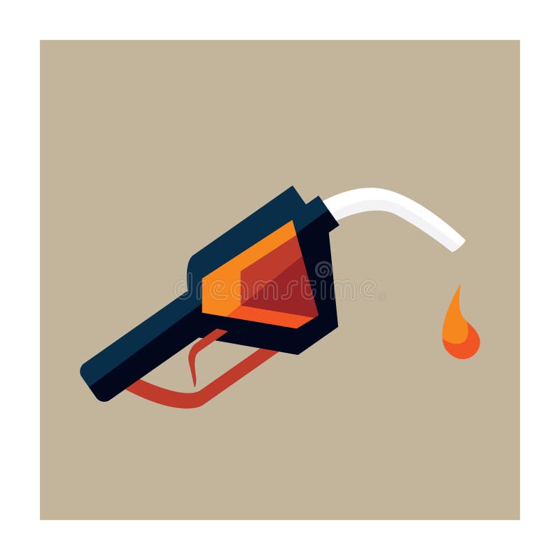Fuel Pump Nozzle. Vector Illustration Decorative Design Stock Vector ...