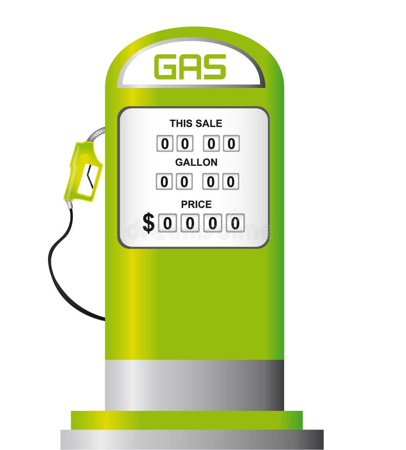 Vector Refueling Hose and Gas Station Counters Stock Vector ...