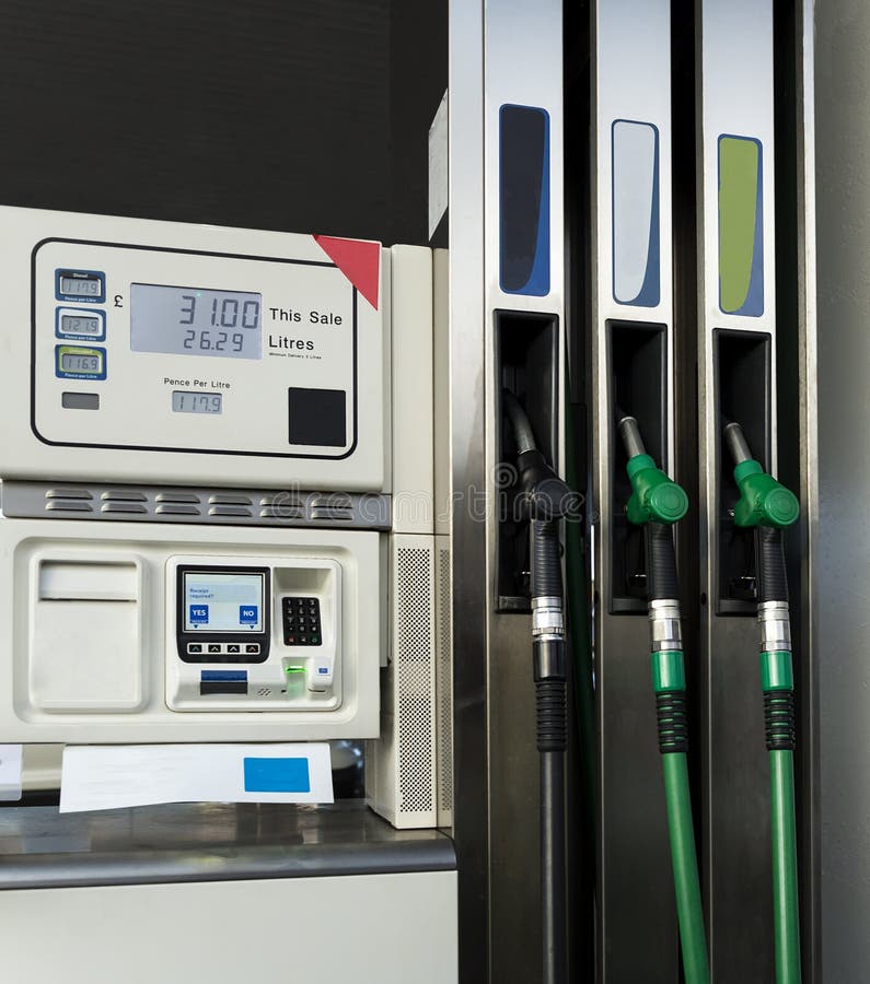 Fuel Pumps in a Gas Station Stock Photo - Image of power, drive: 103363842