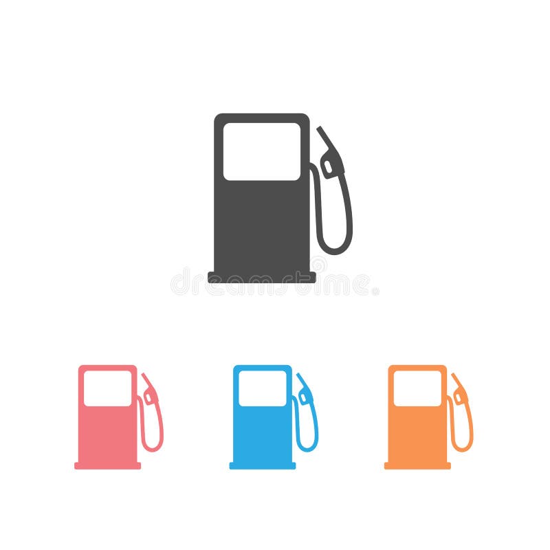 Fuel Refill Symbol. Icon Set Stock Vector - Illustration of environment ...