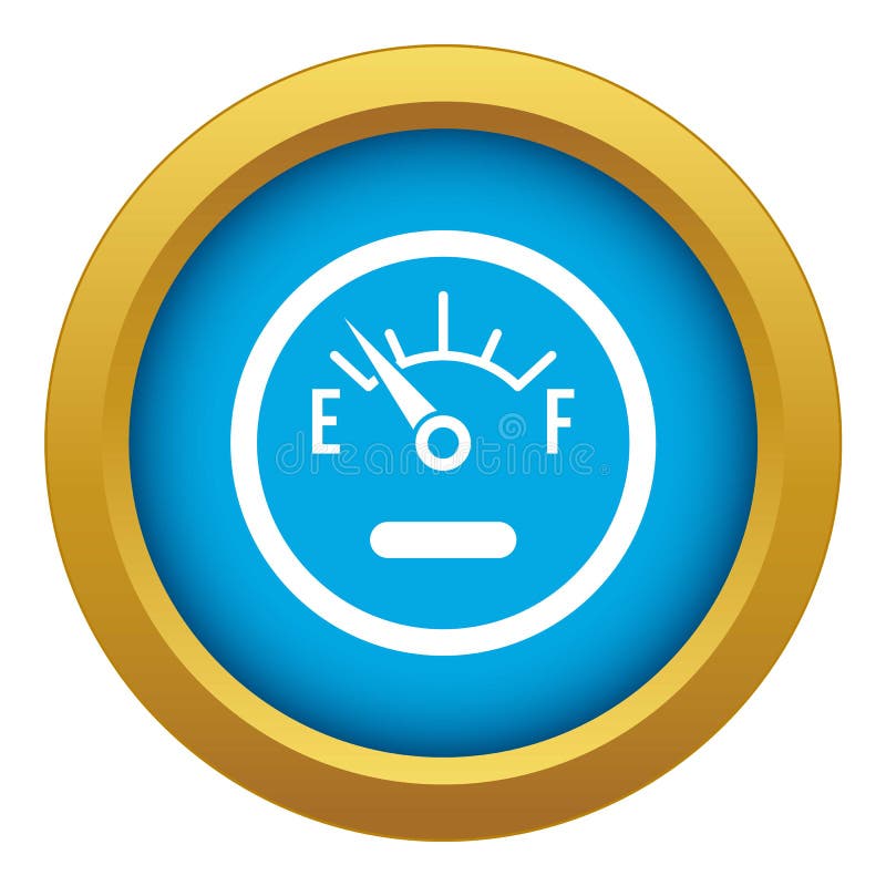 Fuel Sensor Icon Blue Vector Isolated Stock Vector - Illustration of ...