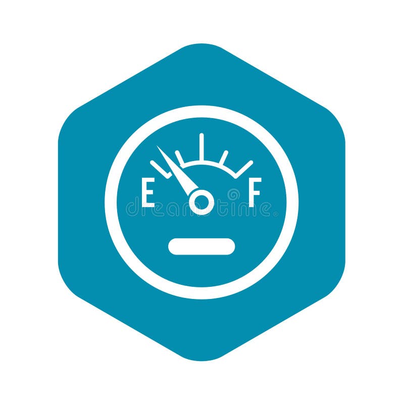 Fuel sensor icon green stock vector. Illustration of engine - 109782627