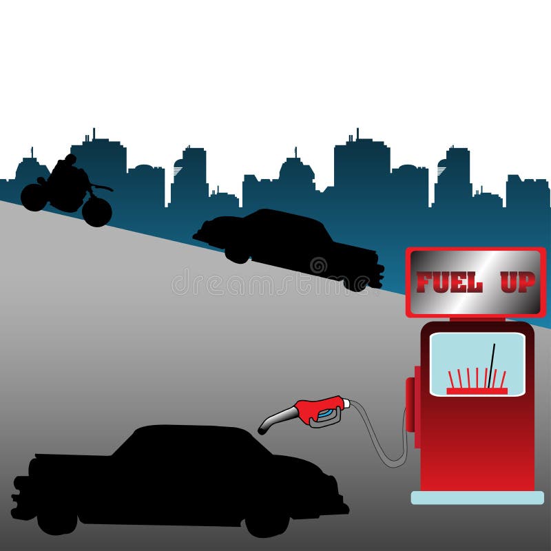 Fuel pump and oil barrel stock vector. Illustration of abstract - 18803162