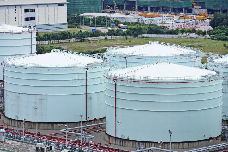 Fuel Storage at Bio Fuel Power Plant Stock Photo - Image of silo ...