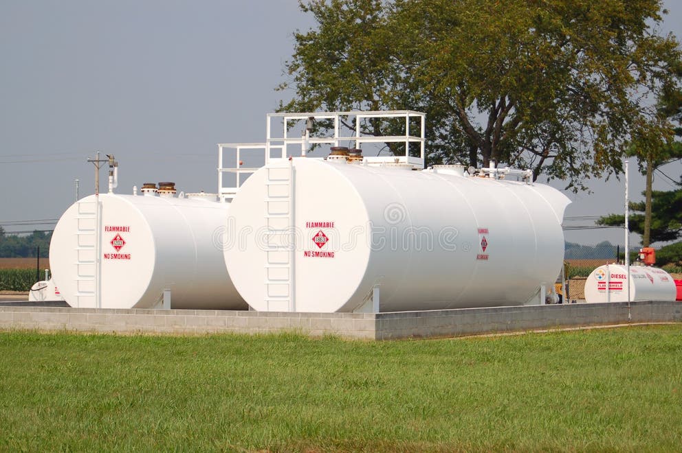Fuel Storage Tanks stock image. Image of airport, fuel - 1043375