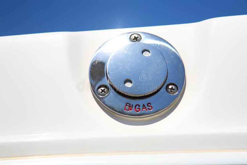 Fuel tank cap of the boat stock photo. Image of close - 115888846