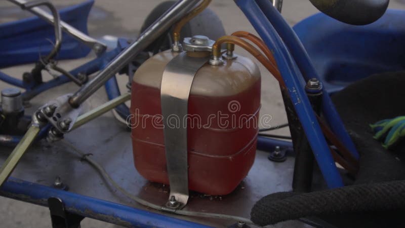 Fuel tank in a racing car stock footage. Video of transport - 310842164