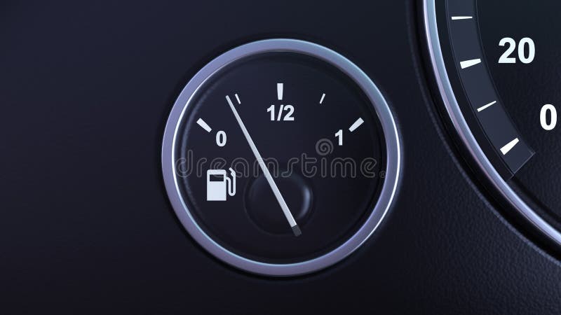 Fuel tank sensor at zero stock footage. Video of fuel - 163445934