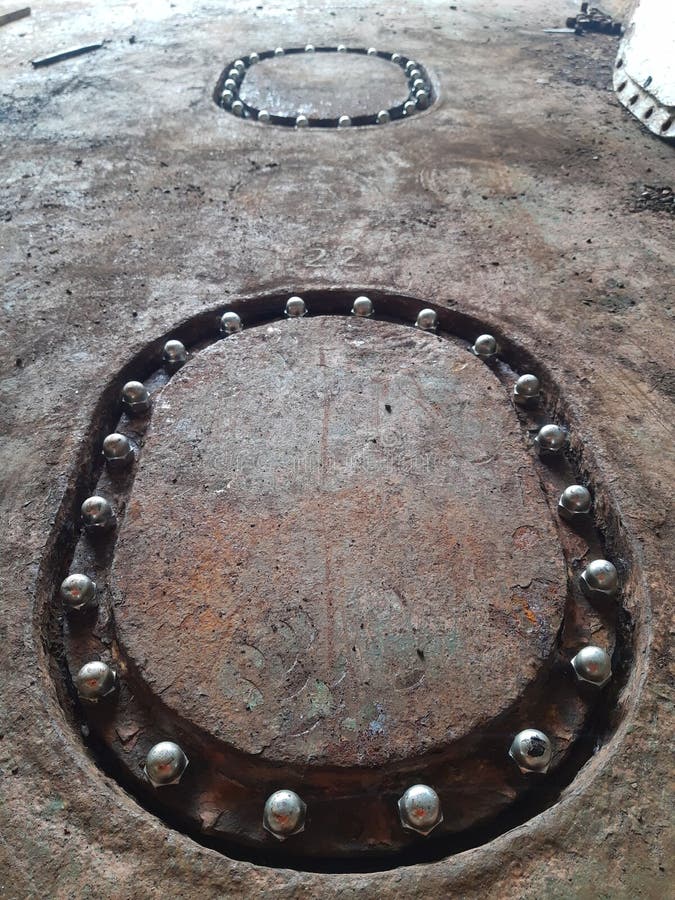 Fuel tank on the ship stock image. Image of metal, gemstone - 281961271